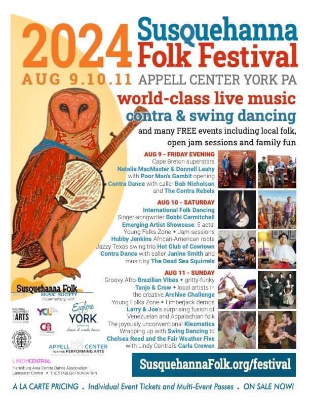 Susquehanna Folk Festival Set for August 9-11 – AcousticMusicScene.com